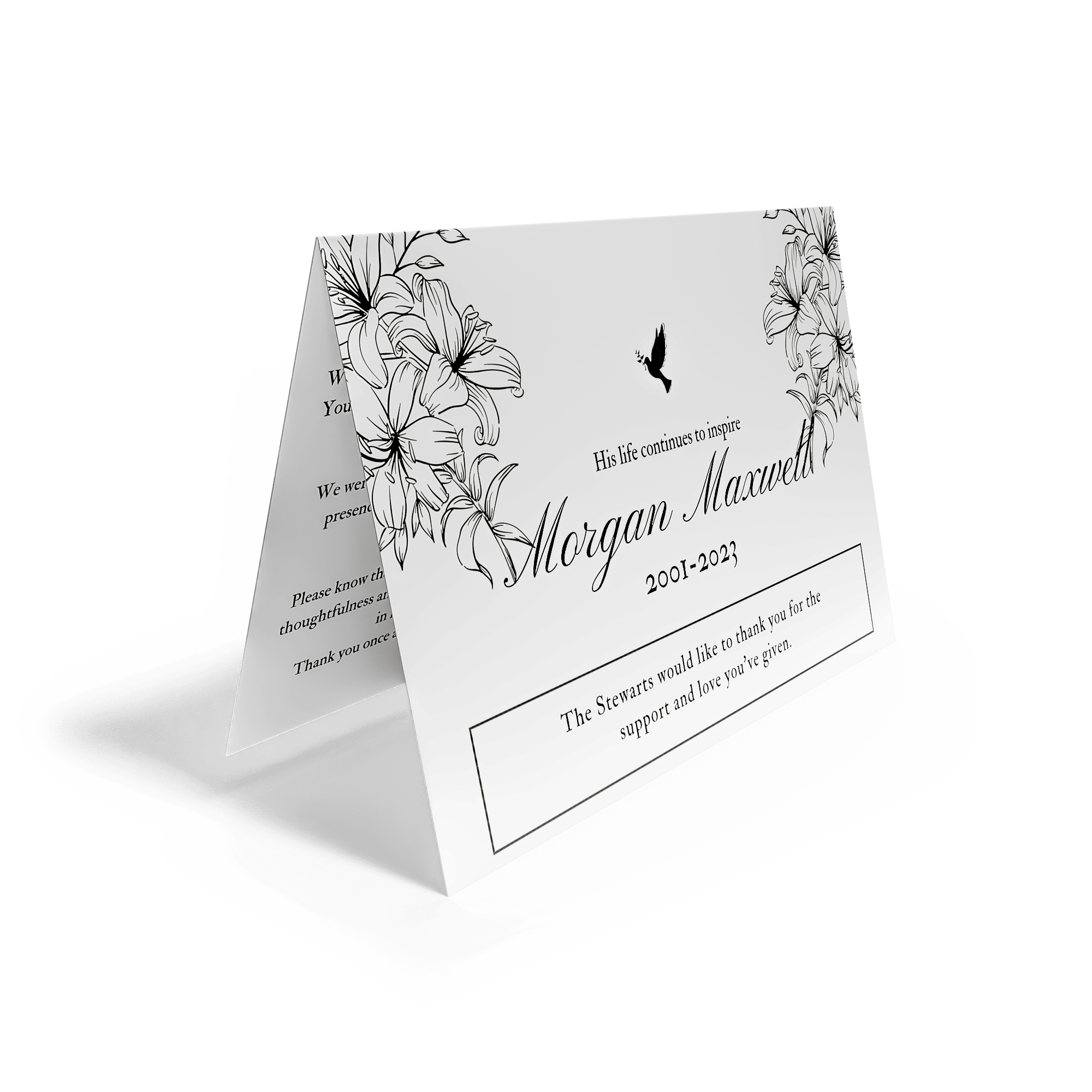 Guide to Personalized Funeral Thank You Cards | Printivity